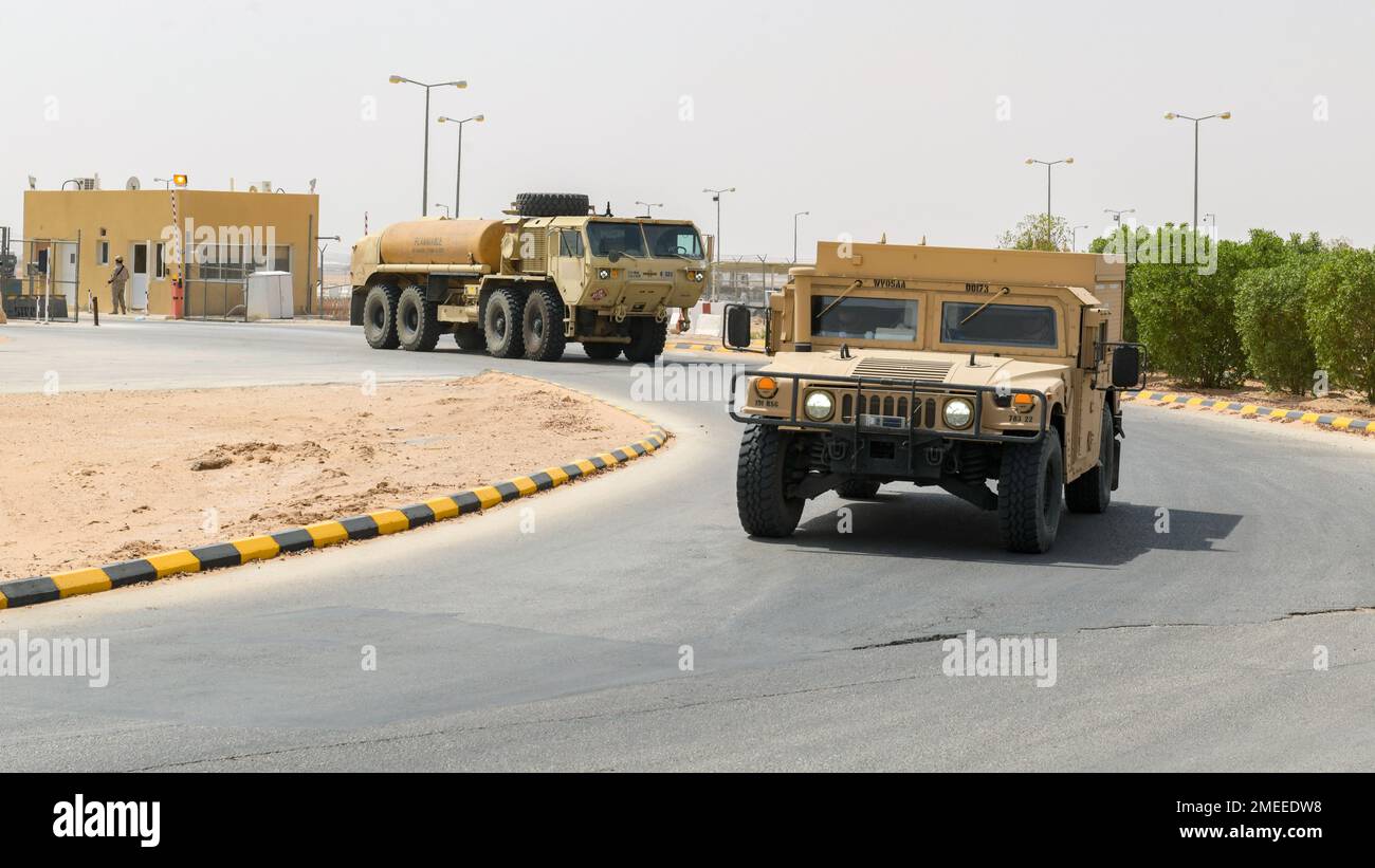 A convoy of U.S. Marines assigned to Combat Logistics Regiment 1, 1st ...
