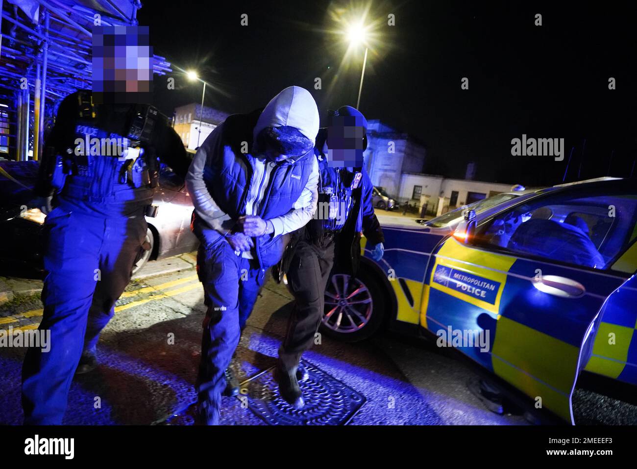 NOTE: Images have been pixelated by the PA Picture Desk at the request ...