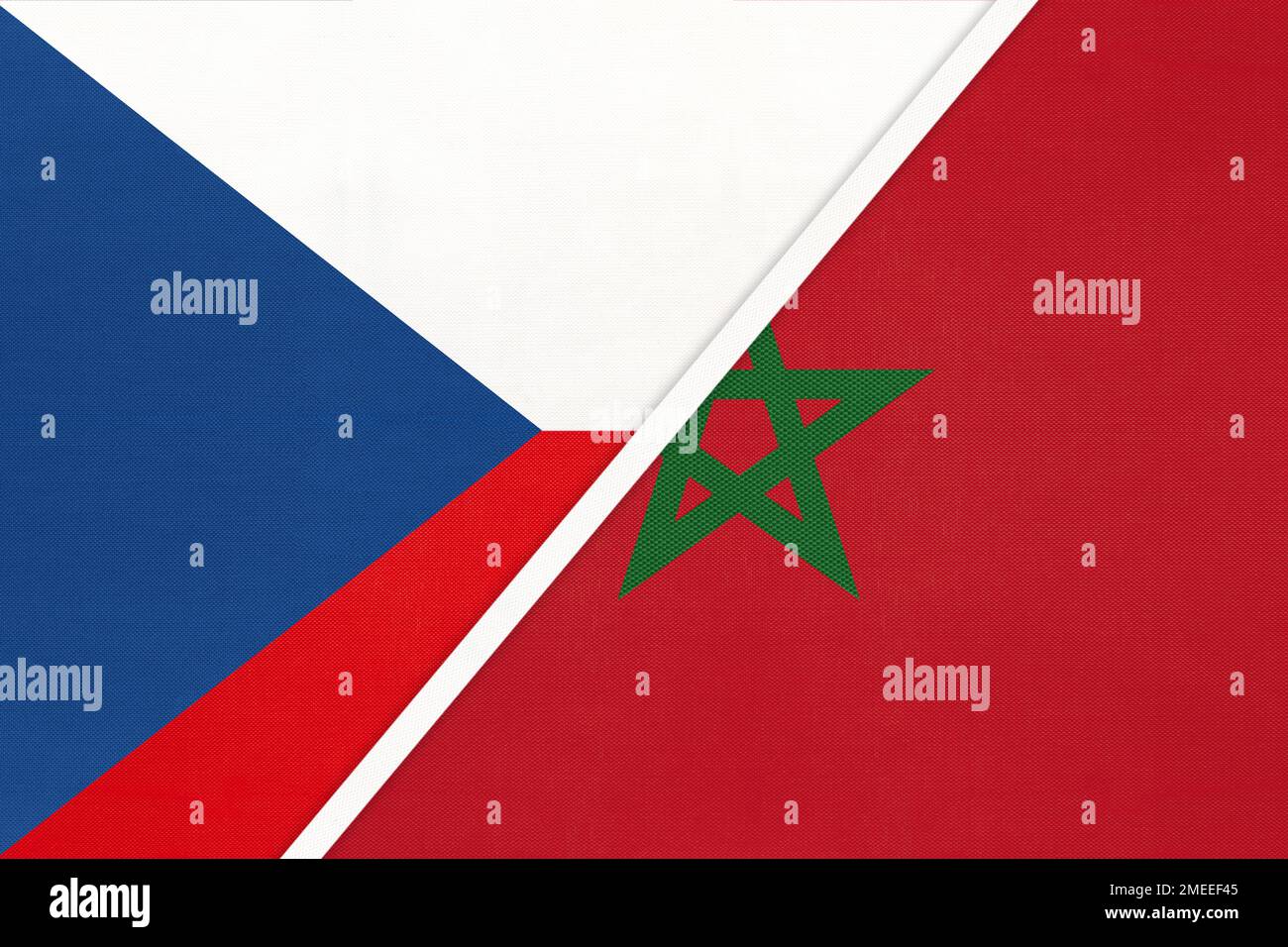 Czech Republic and Morocco symbol of country. Czechia vs Moroccan ...