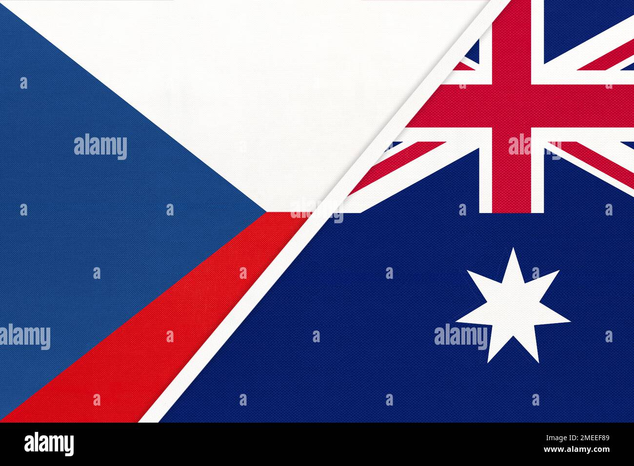 Czech Republic and Australia symbol of country. Czechia vs Australian ...
