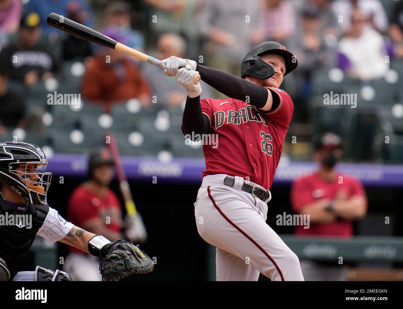 Arizona Diamondbacks' Pavin Smith connects for a two-run home run off ...