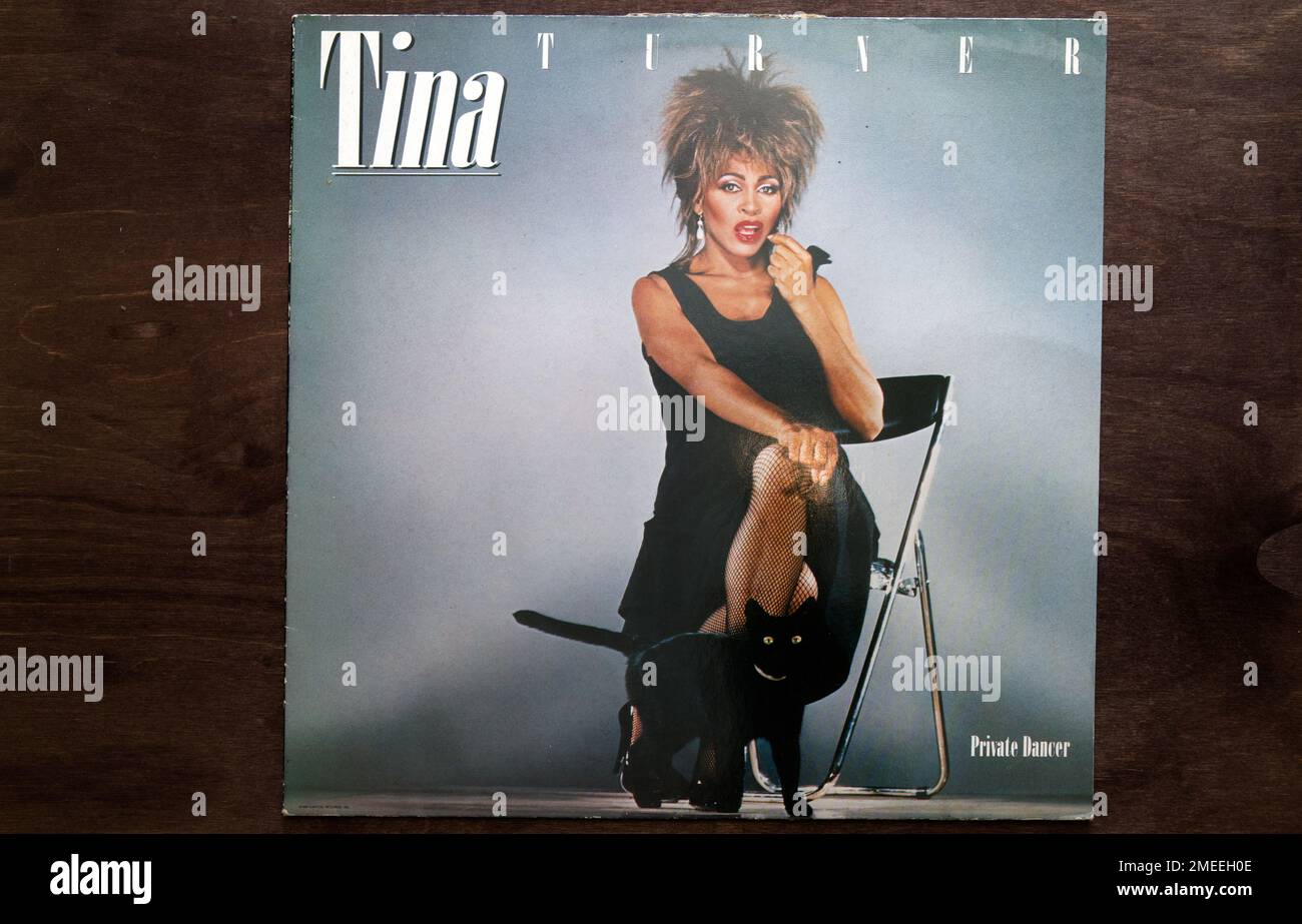 Lublin, Poland. 18 January 2023. Tina Turner "Private Dancer" vinyl ...