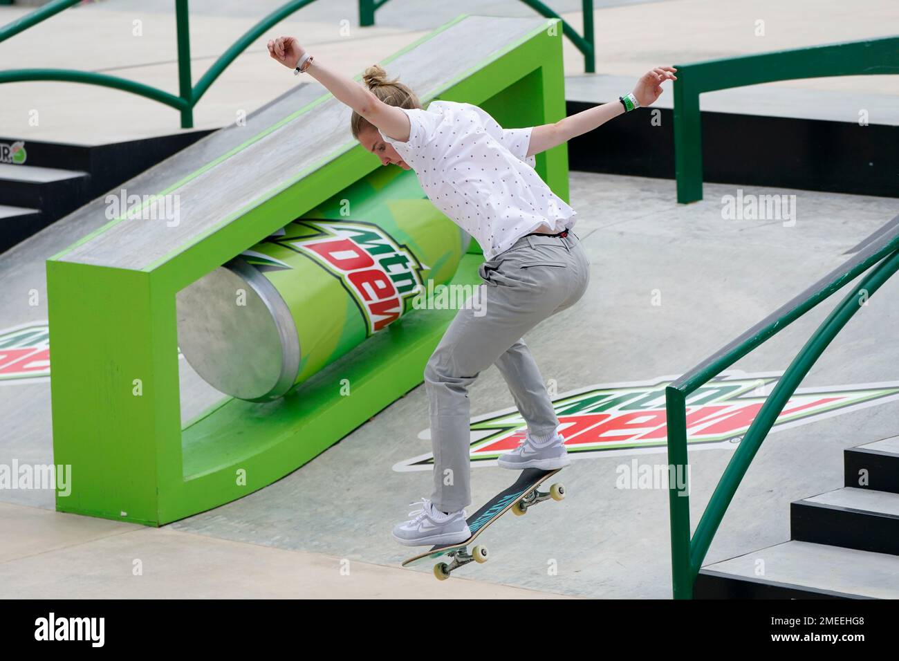 Roos Zwetsloot, of the Netherlands, competes in the women's Street ...