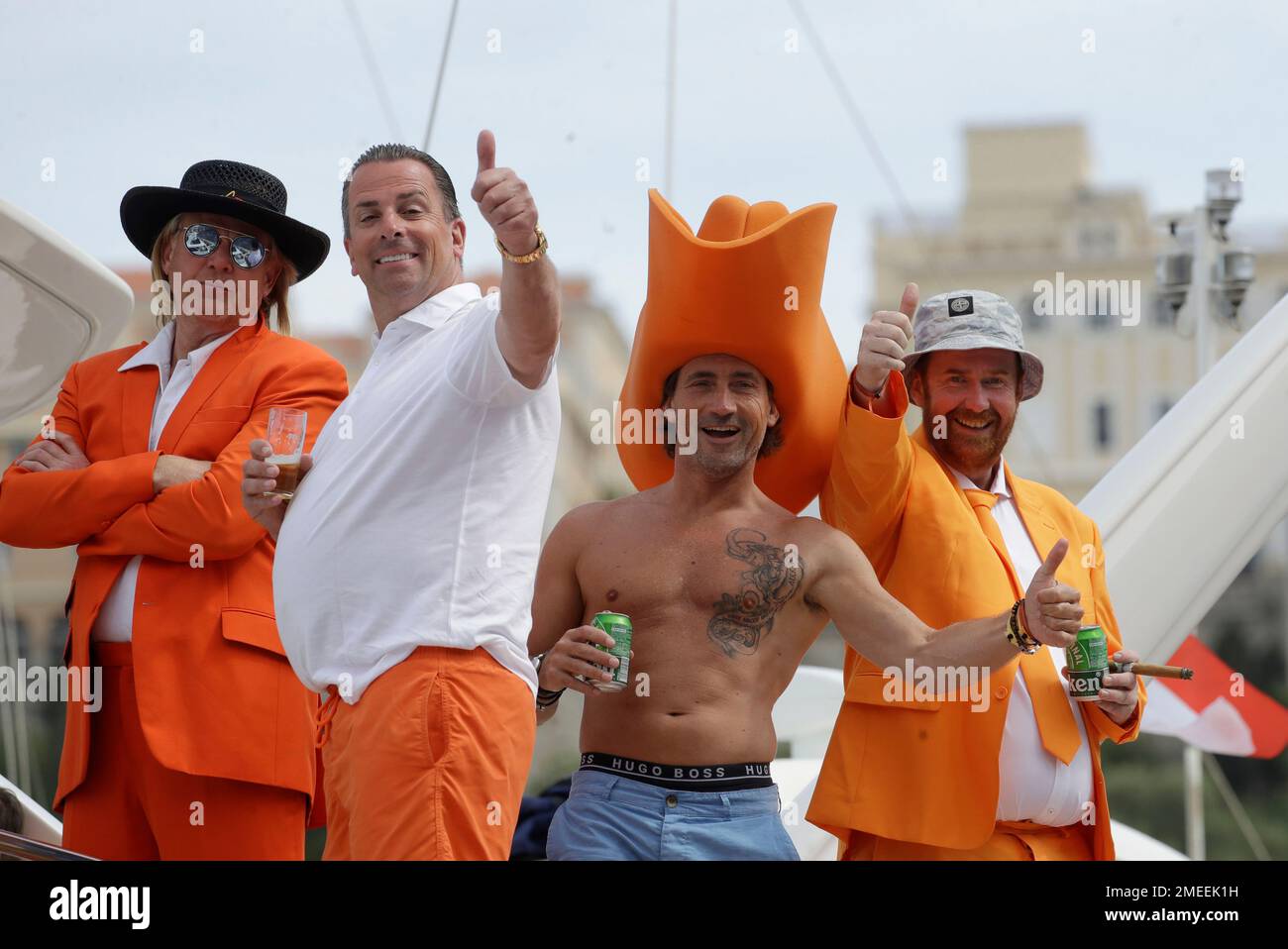 Dutch fans cheer on Red Bull driver Max Verstappen of the Netherlands ...