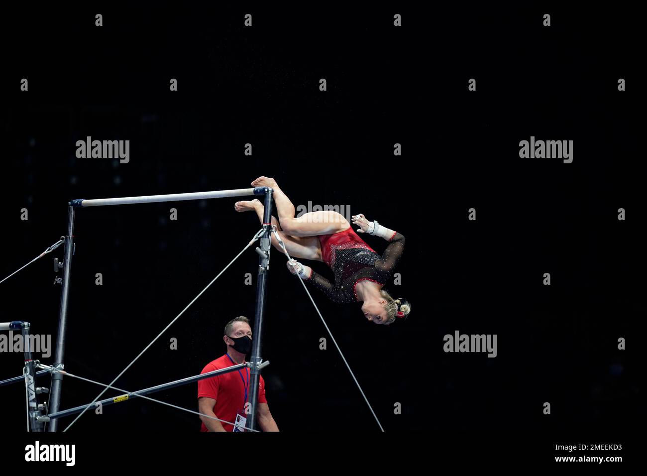 MyKayla Skinner performs her routine on the uneven bars during the U.S ...