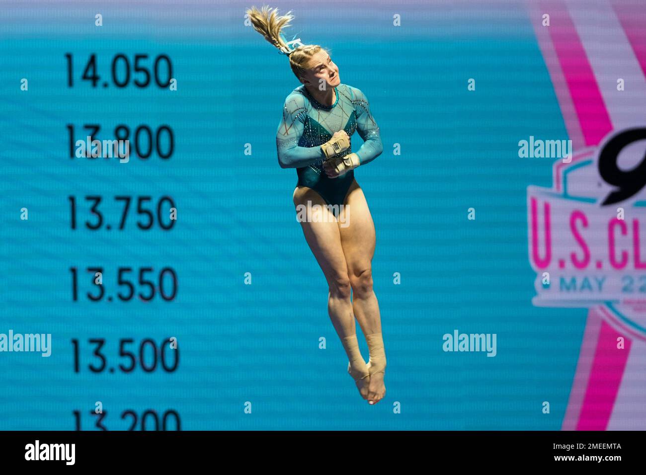 Riley McCusker performs in the vault during the U.S. Classic gymnastics ...