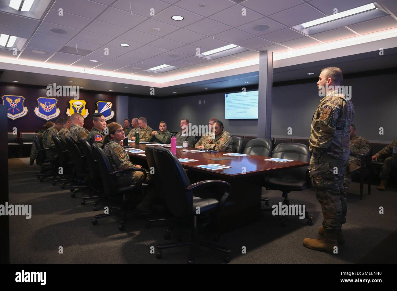 U.S. Air Force Maj. Benjamin Fogarty, 509th Bomb Wing director of wing ...