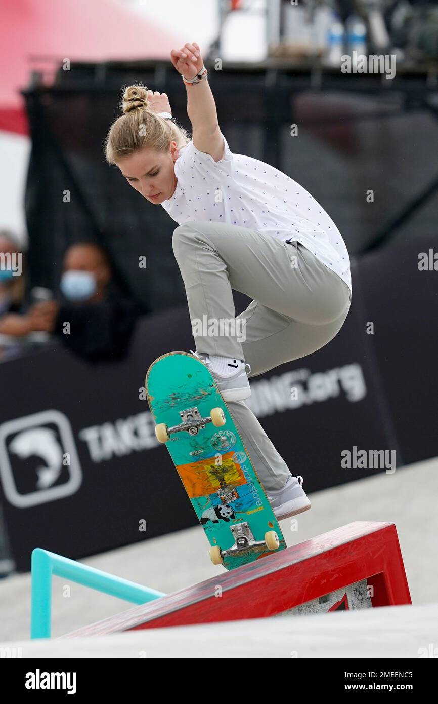 Roos Zwetsloot, of the Netherlands, competes in the Olympic qualifying ...