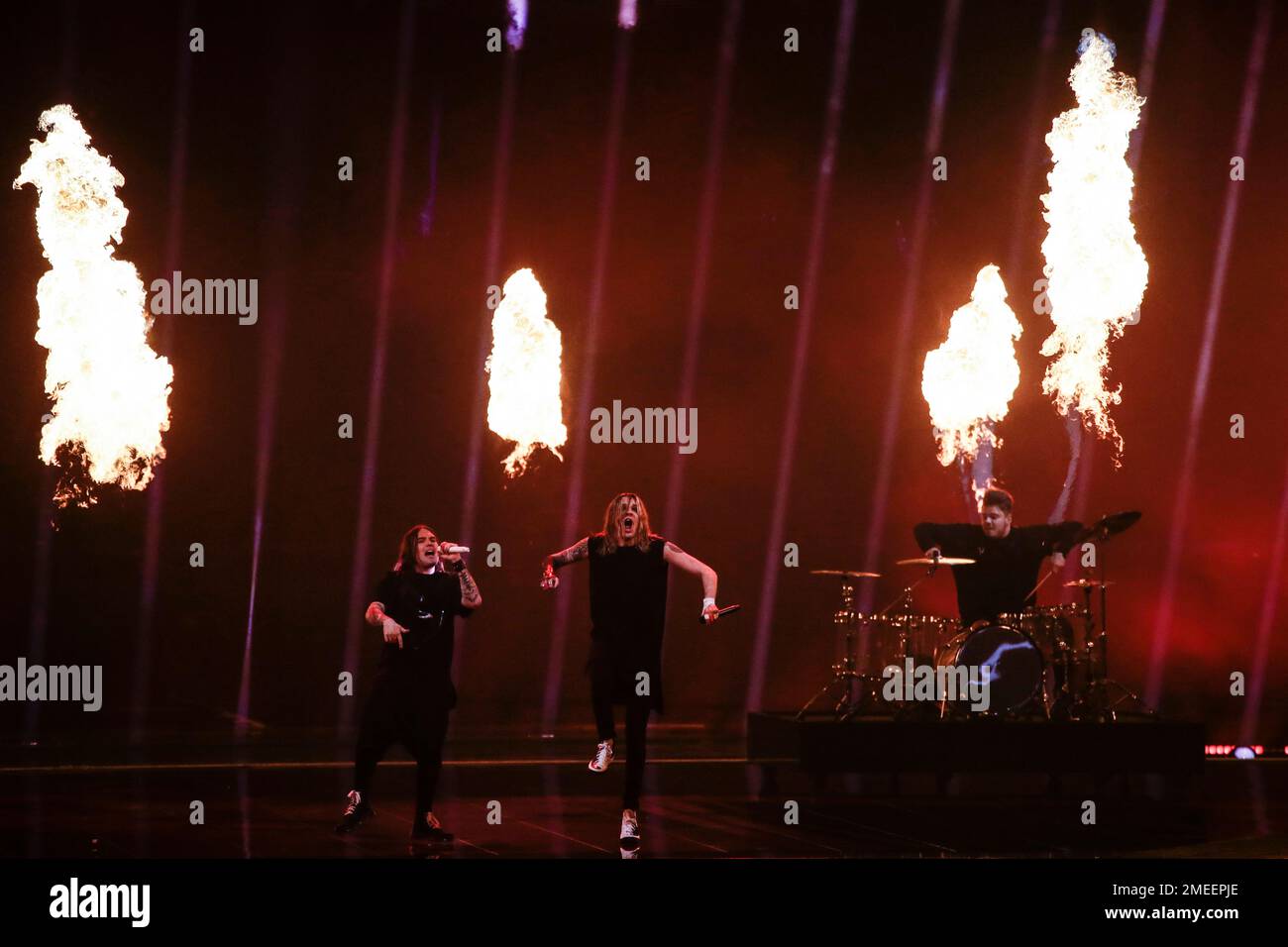 Blind Channel from Finland perform Dark Side at the Grand Final of the ...