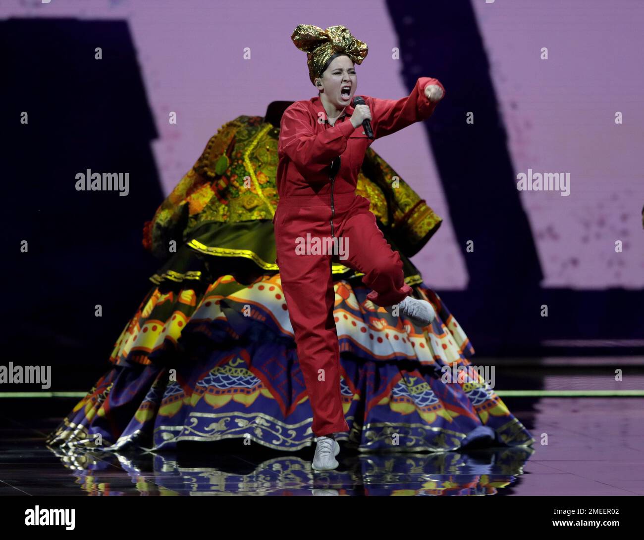 Manizha from Russia singing Russian Woman performs at the Grand Final ...