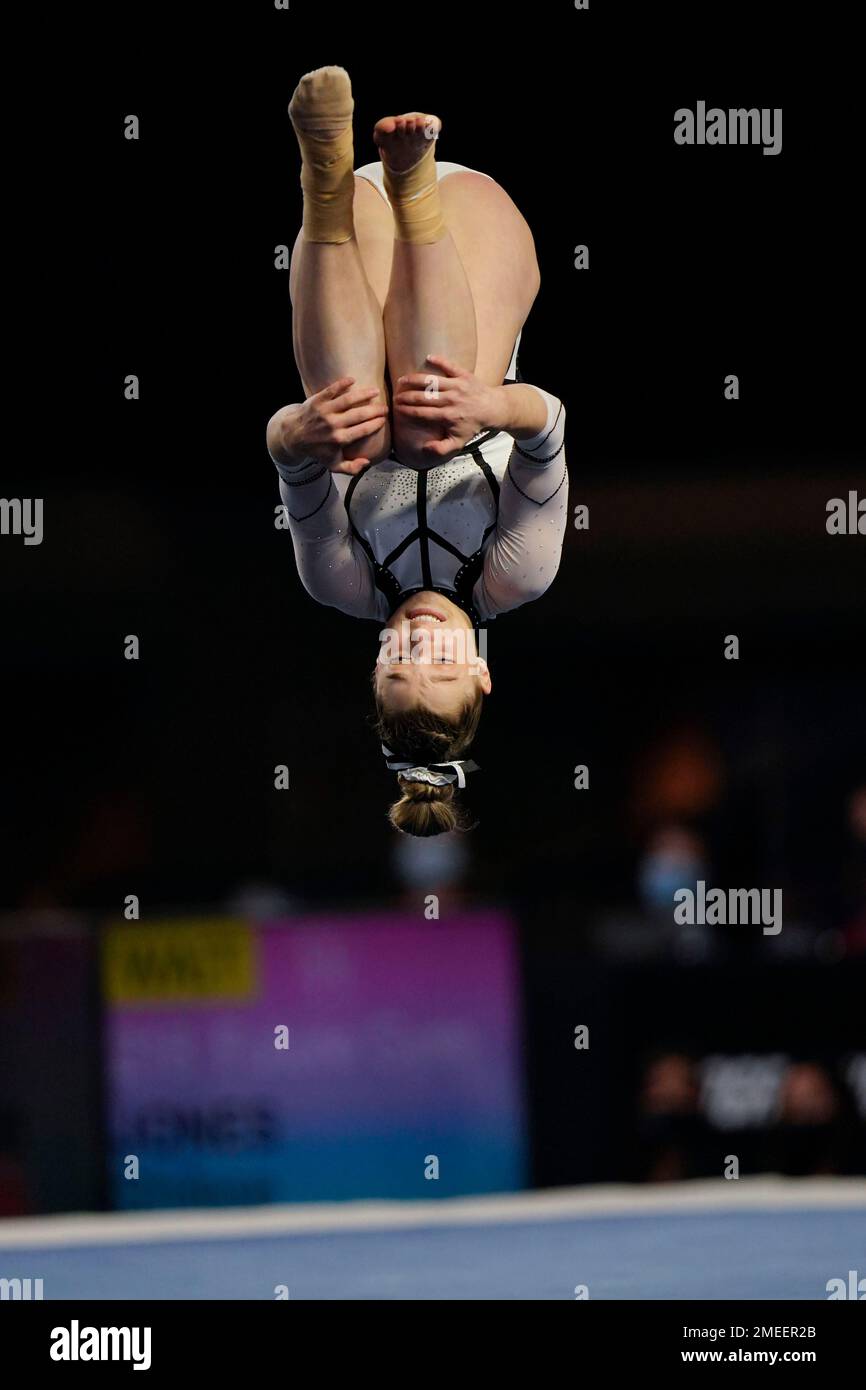 Ava Siegfeldt performs her floor routine during the U.S. Classic ...