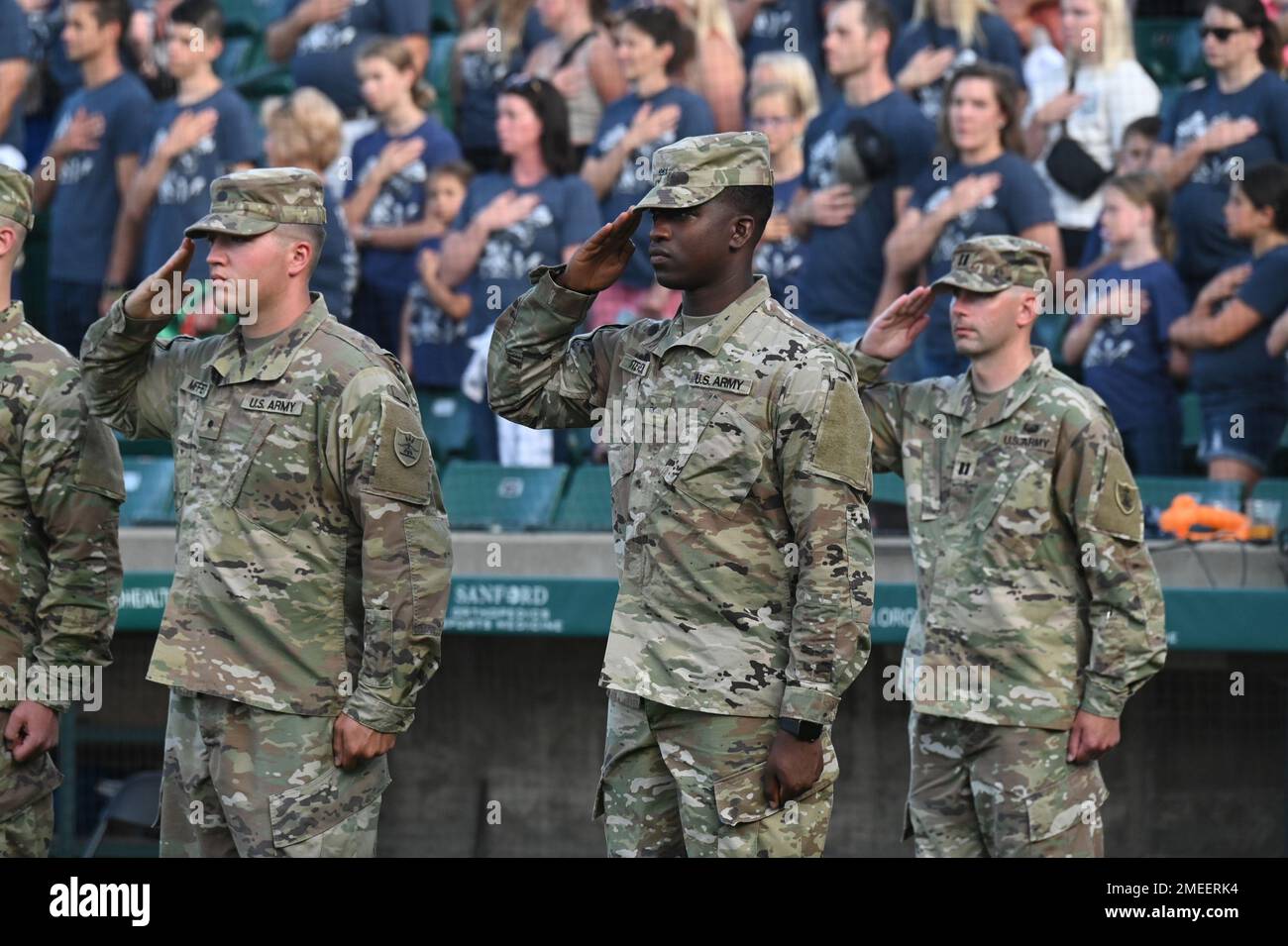 North Dakota Army National Guard Soldiers from left to right 2nd Lt ...