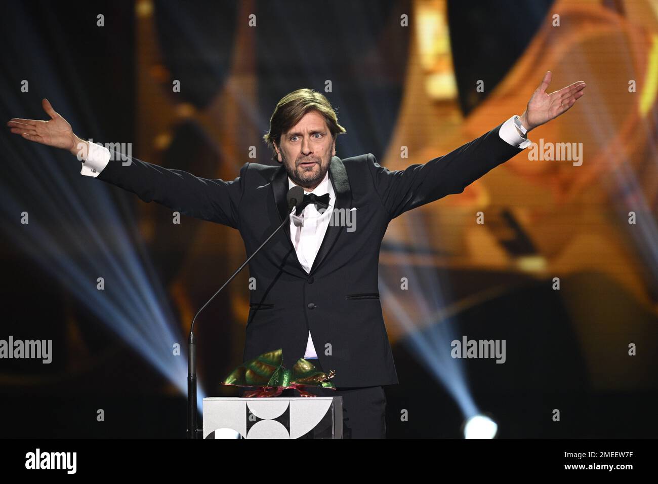 Ruben Ostlund wins the Best Director award for his film "Triangle of ...