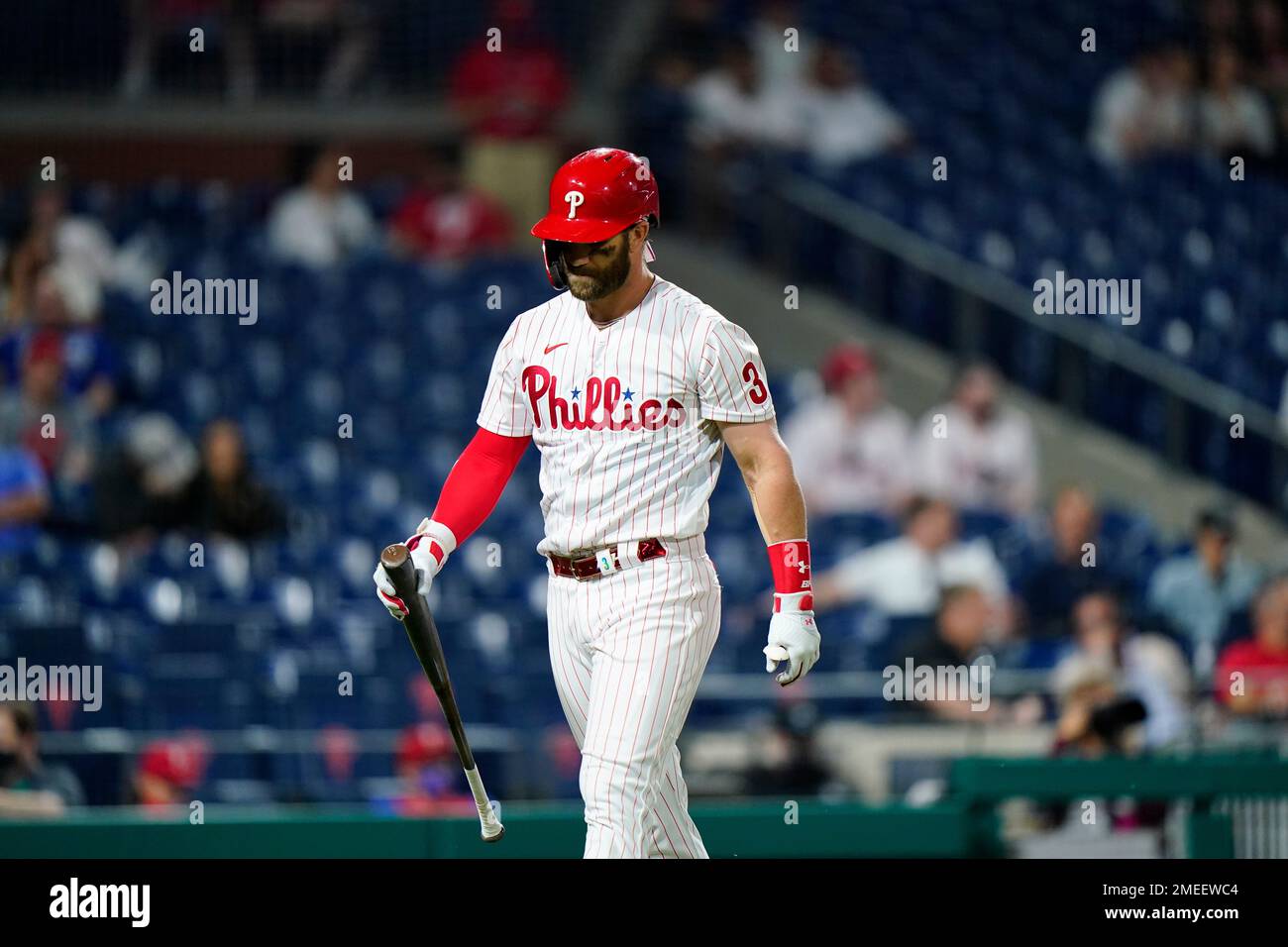 Philadelphia Phillies' Bryce Harper plays during an interleague ...