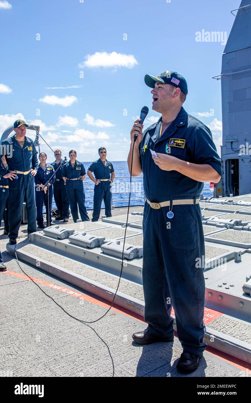 Philippine Sea (Aug. 16, 2022) Executive Officer Cmdr. Dan Supple ...