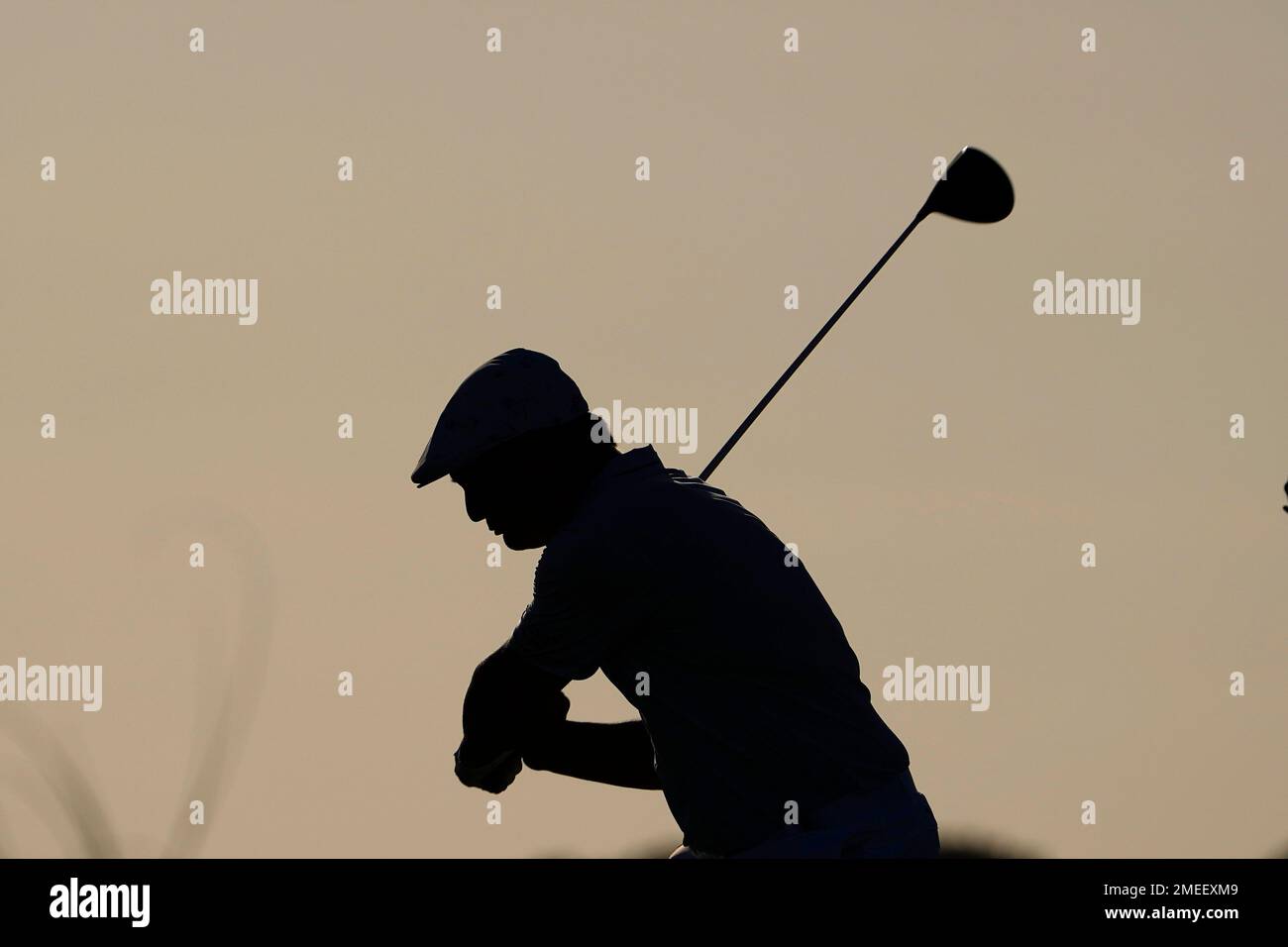 Bryson DeChambeau hits his tee shot on the 16th hole during the second ...
