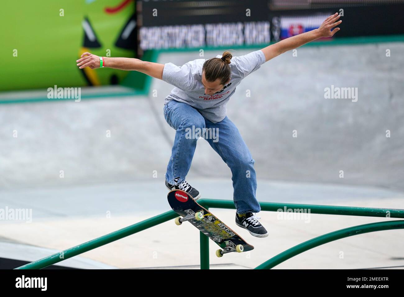 Christopher Thomas Khan, of Slovakia, competes in the Olympic ...