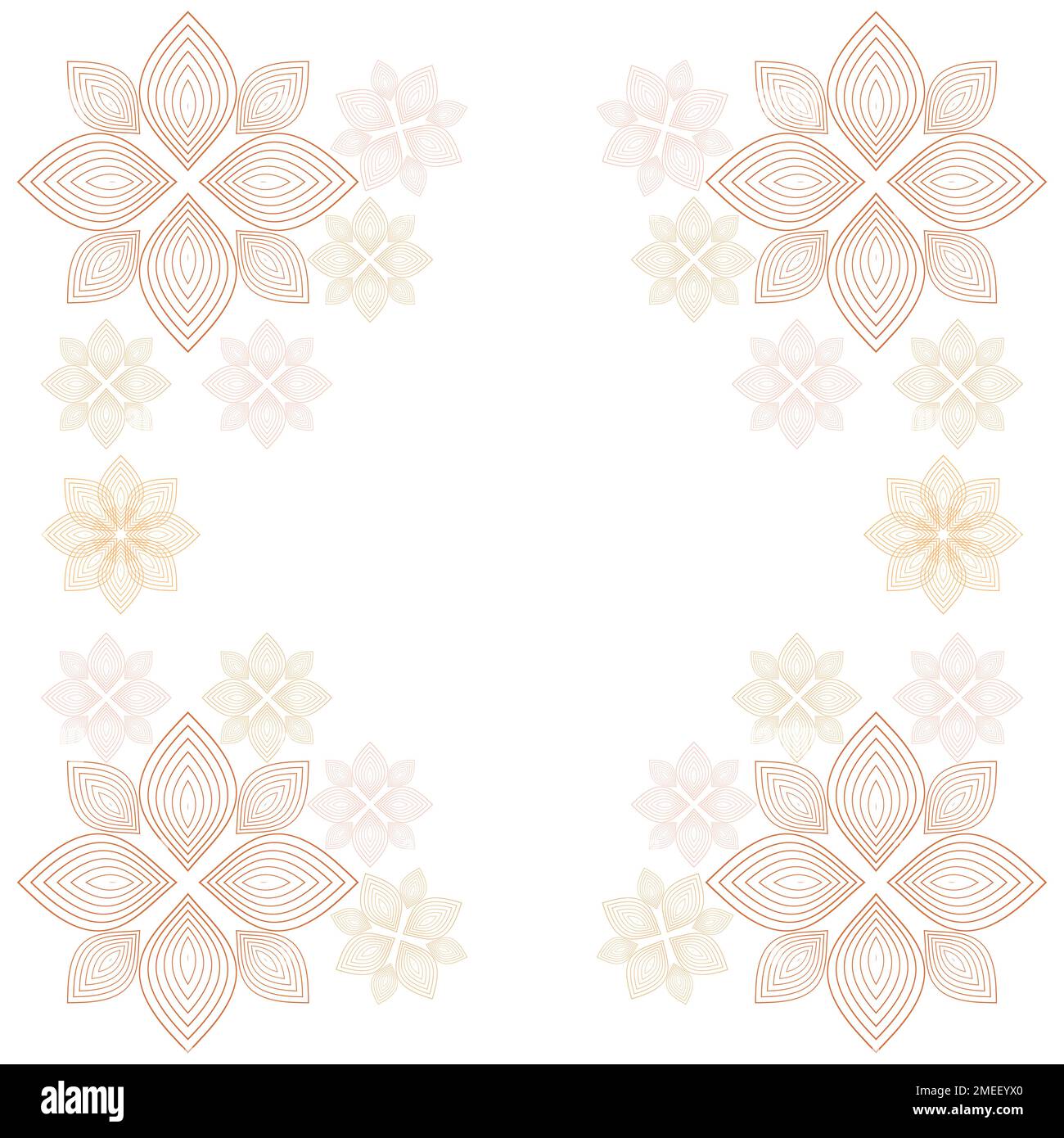 Beautiful flower frame, flower decorative ornament. element for design ...