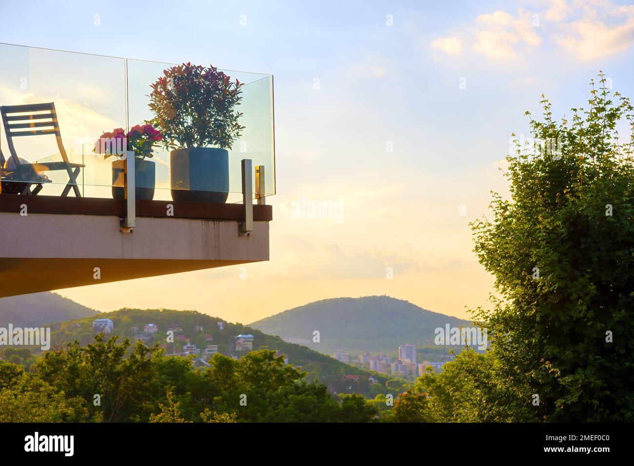 Terrace with a view Stock Photo - Alamy