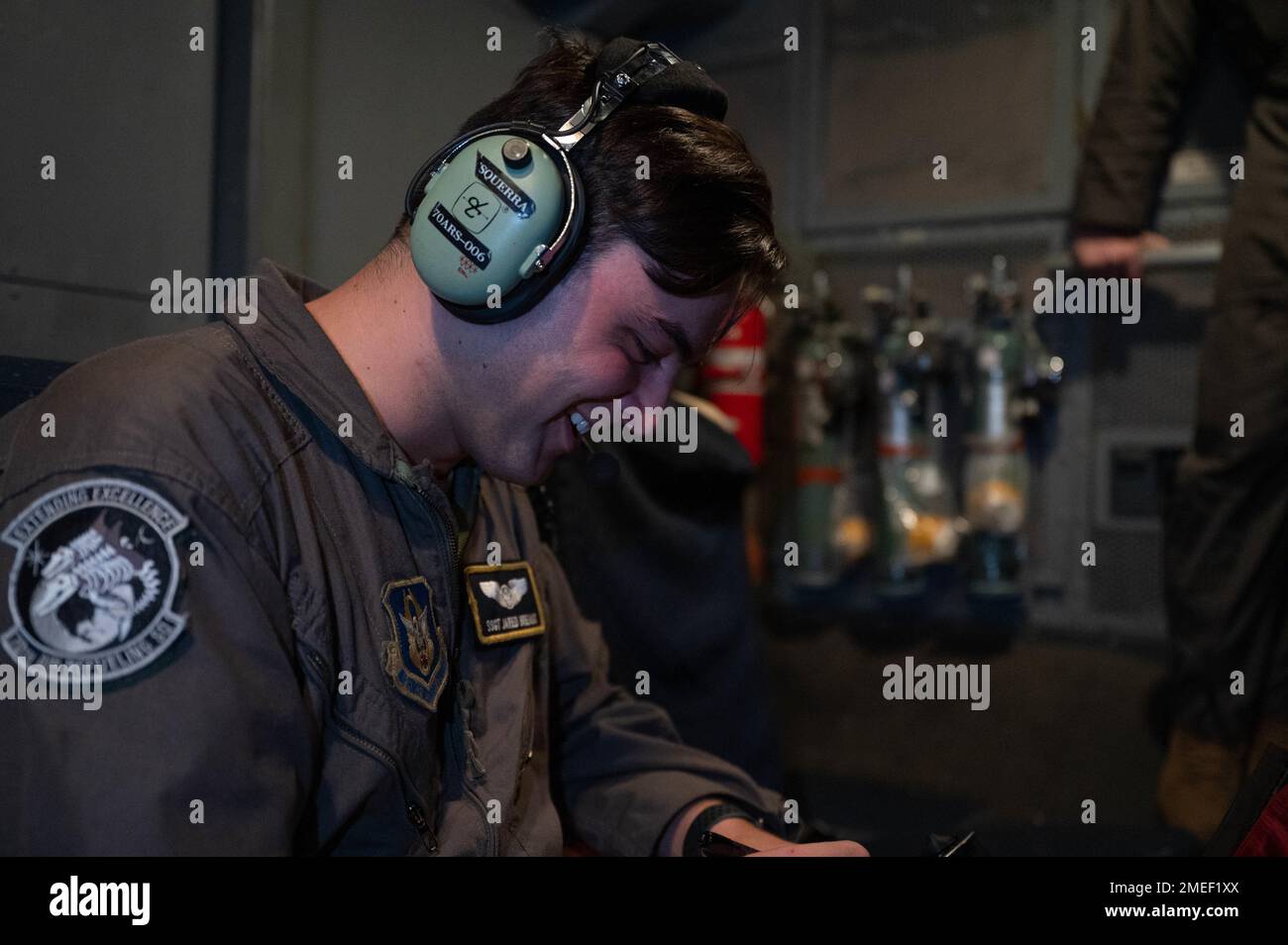 U.S. Air Force Staff Sgt. Jared Breaux, 70th Aerial Refueling Squadron ...