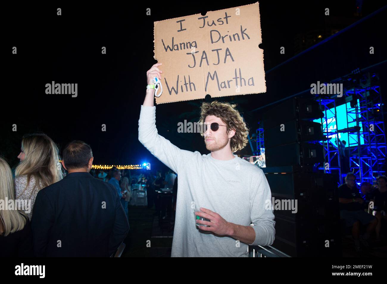 Seth Jacob Phillips, also known as "Dude With Sign" attends SOBEWFF ...