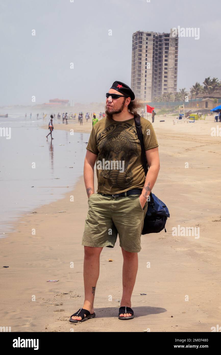 White Man Tourist in Ghana, Africa Stock Photo - Alamy