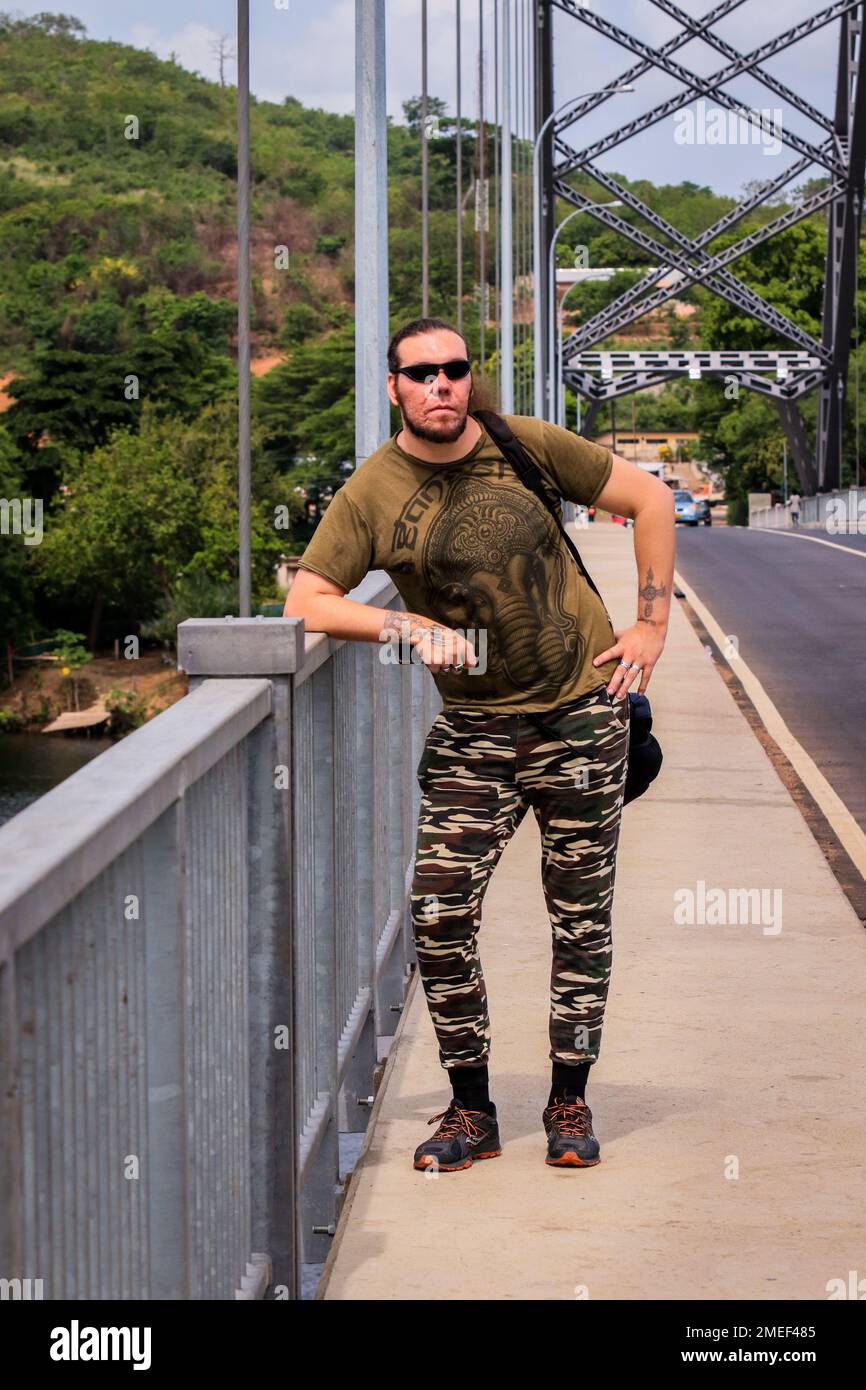 White Man Tourist in Ghana, Africa Stock Photo - Alamy
