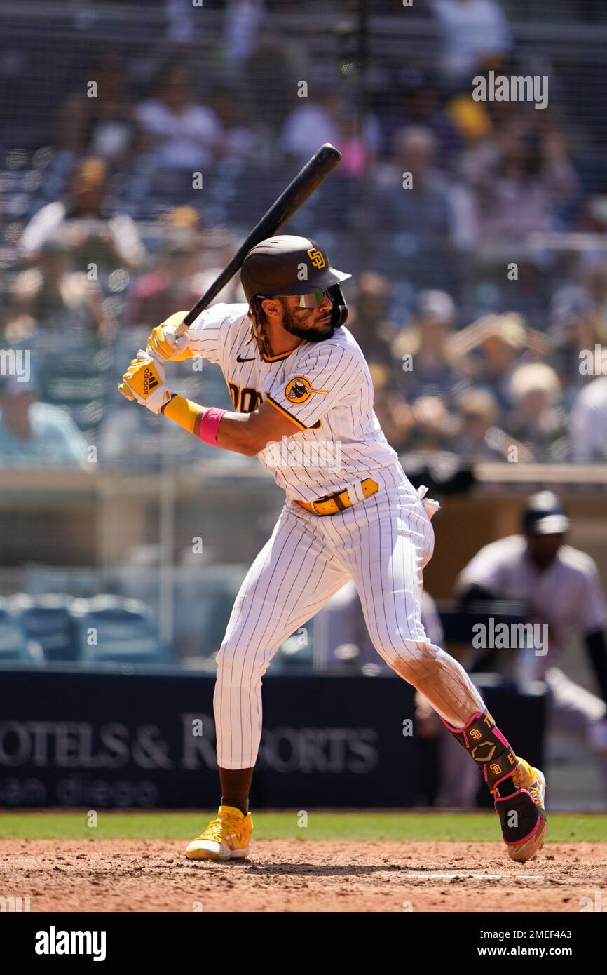San Diego Padres' Fernando Tatis Jr. batting of a baseball game against ...