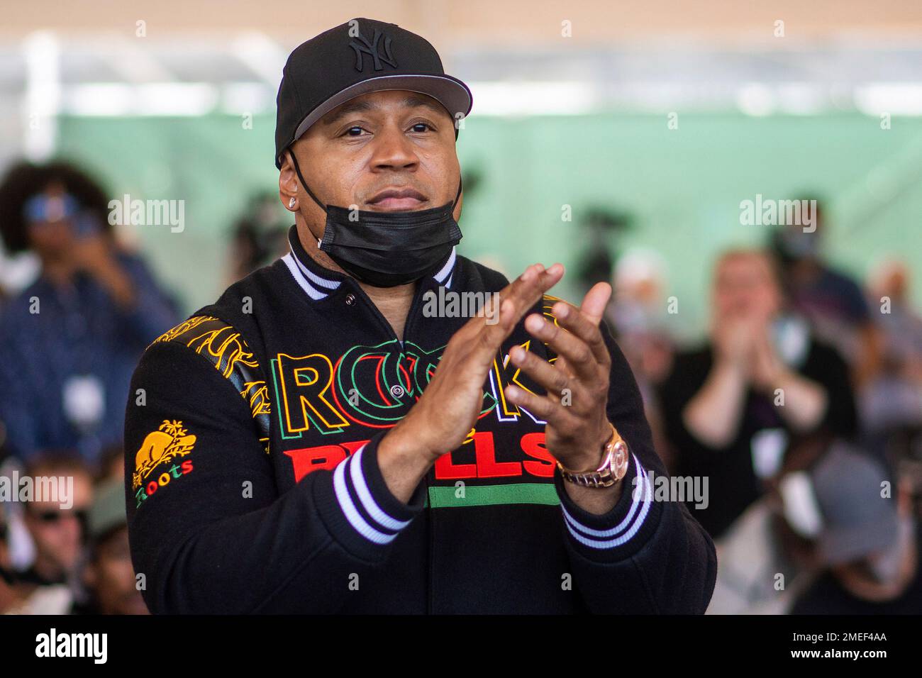 LL Cool J attends the Universal Hip Hop Museum groundbreaking ceremony ...