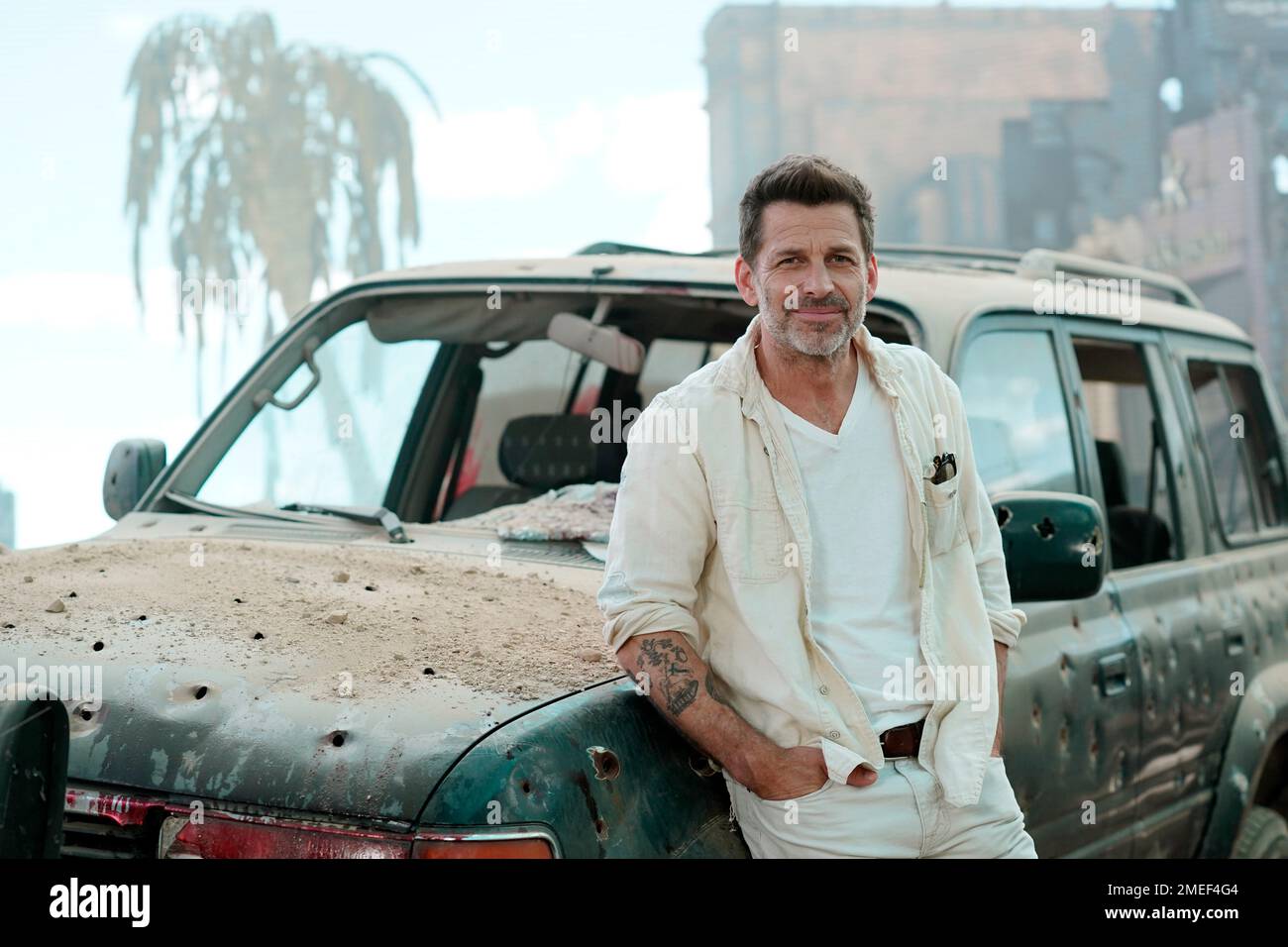 Director Zack Snyder poses for a portrait on a virtual production stage ...