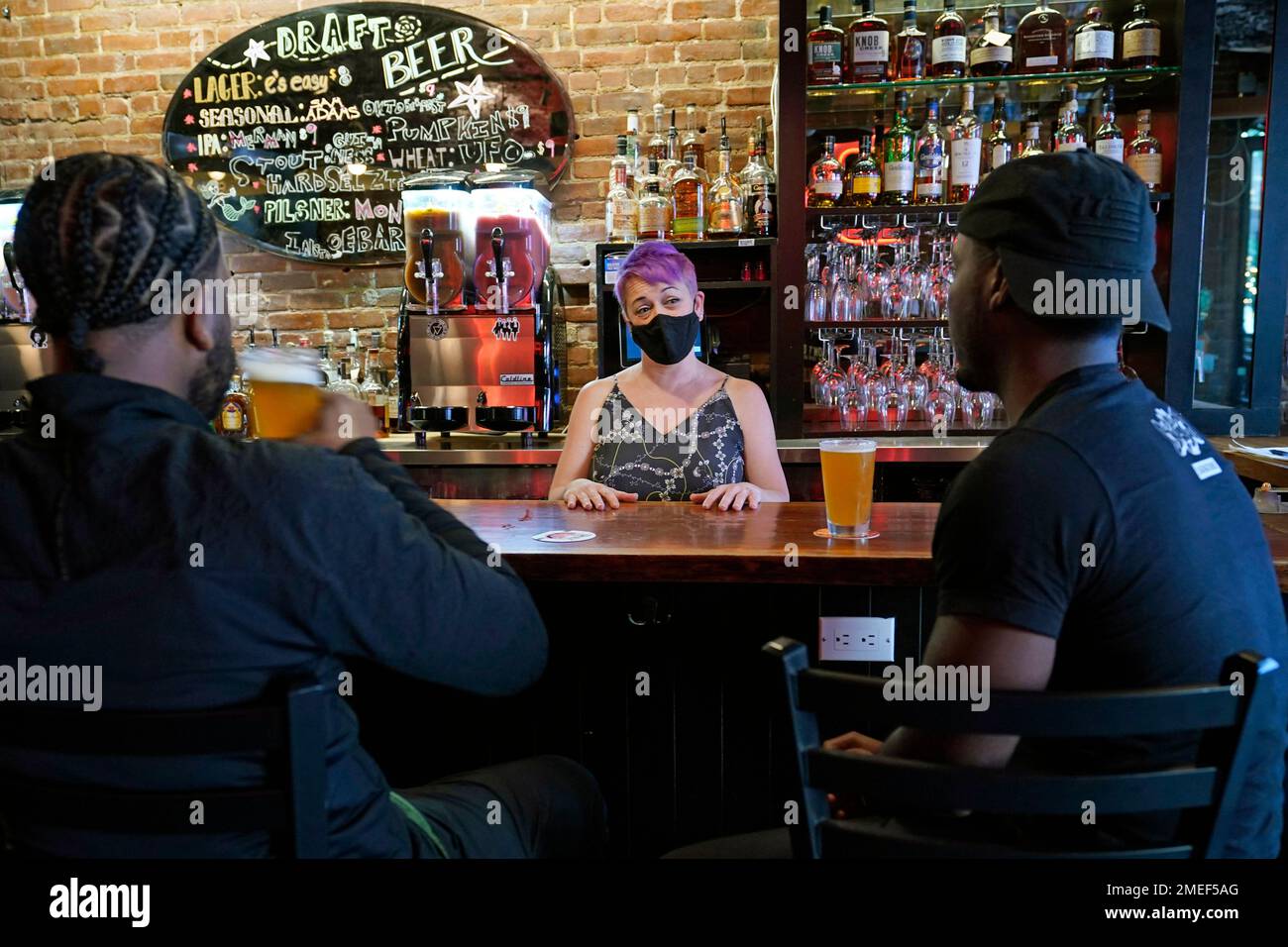 Erin Bellard, co-owner of e's Bar on Manhattan's Upper West Side ...