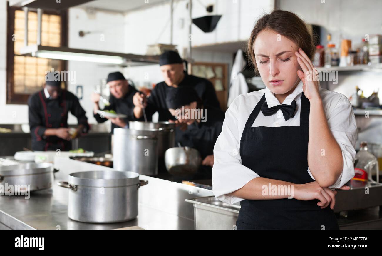 Tired waitress hi-res stock photography and images - Alamy