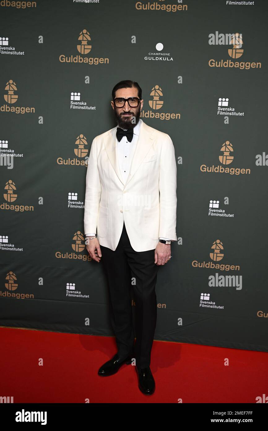 Actor Fares Fares arrives at the Swedish Film Awards, Guldbaggegalan ...