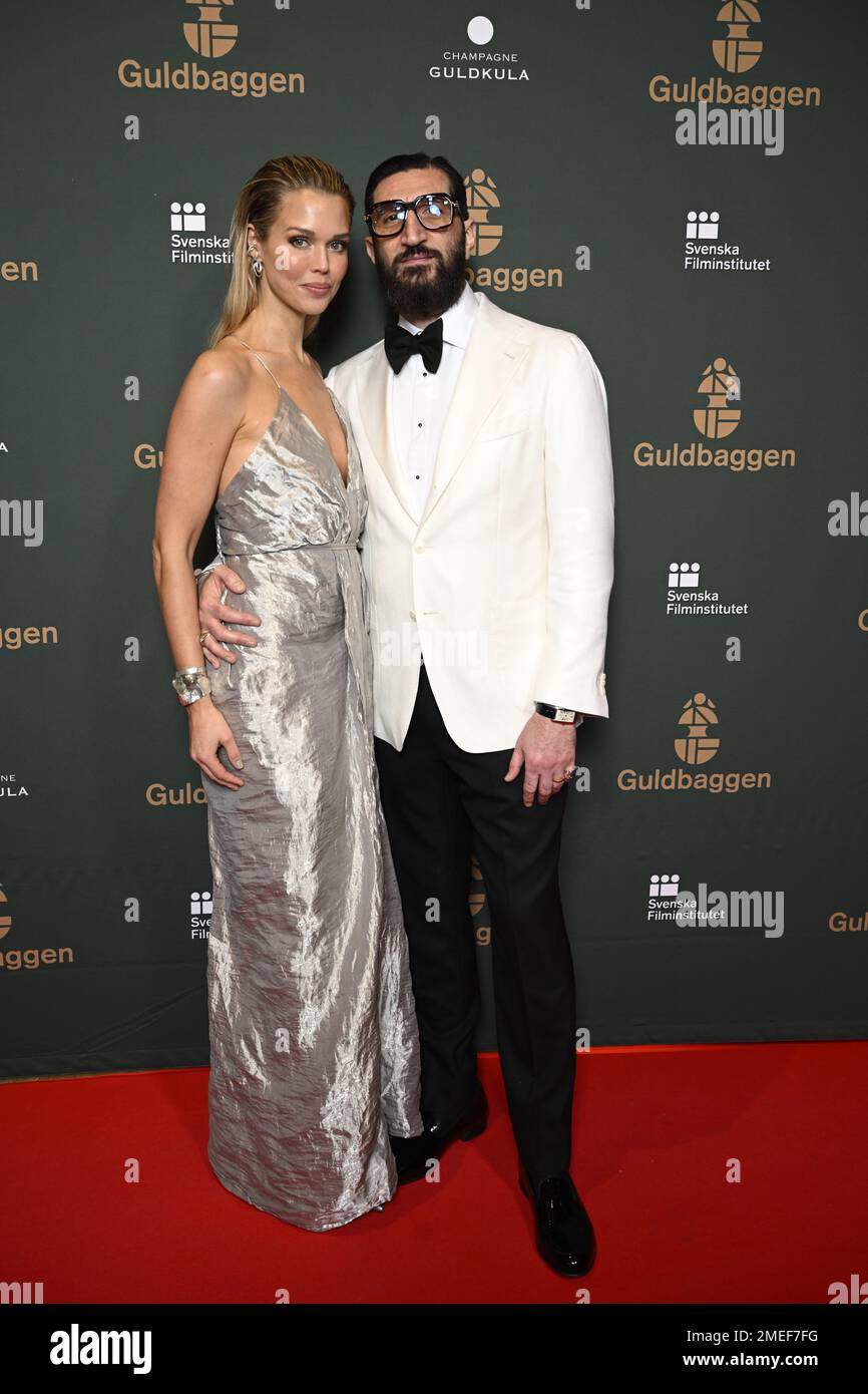 Actor Fares Fares and Clara Hallencrutz arrives at the Swedish Film ...
