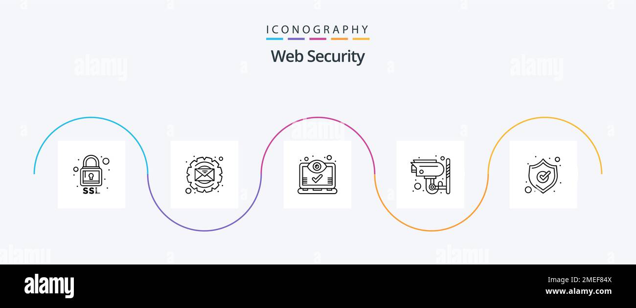 Web Security Line 5 Icon Pack Including protection. security. computer ...