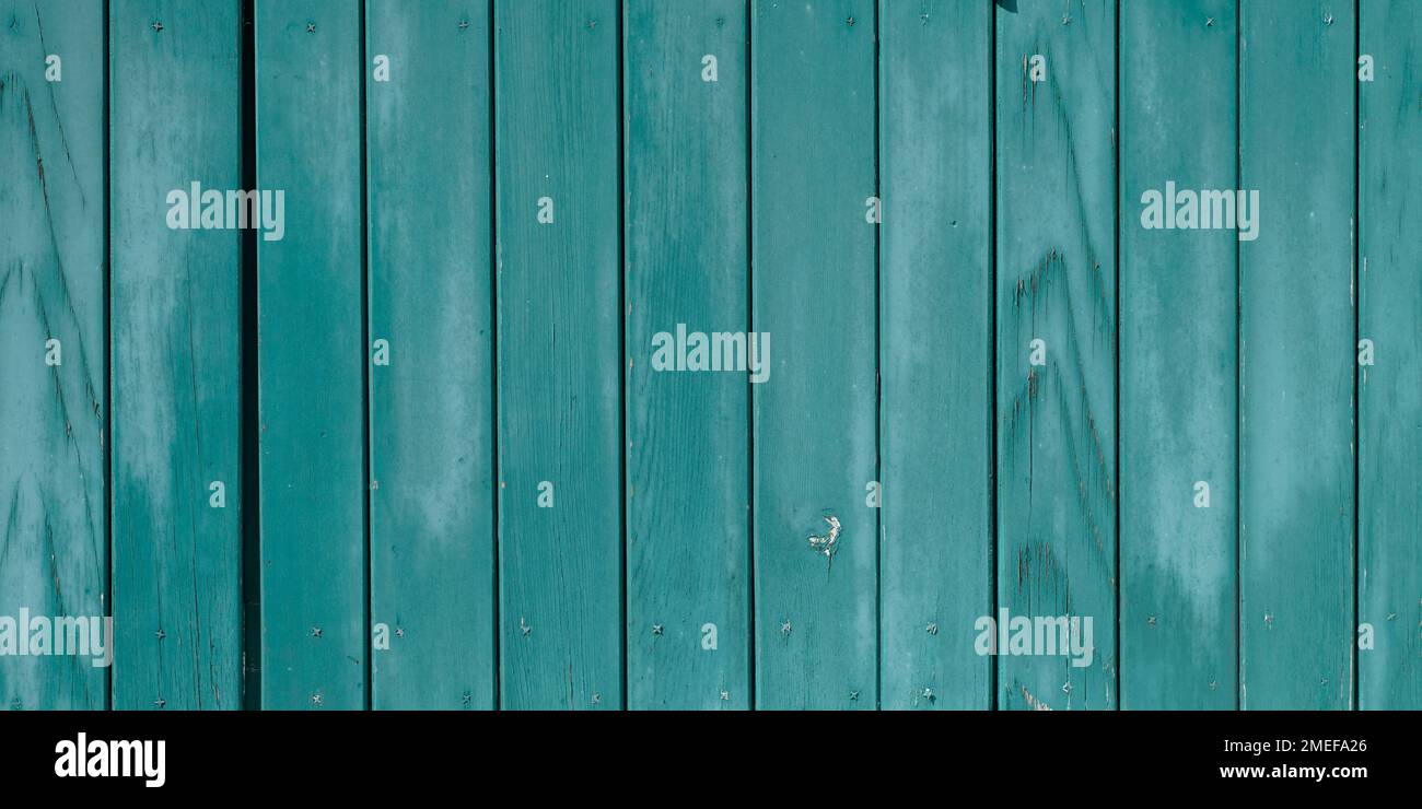 green wooden background with old painted boards in header web panoramic ...