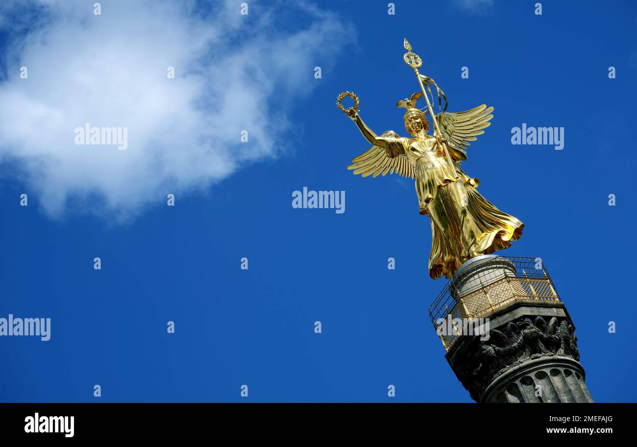 Victoria, a sculpture of the Roman goddess of victory on top of the ...