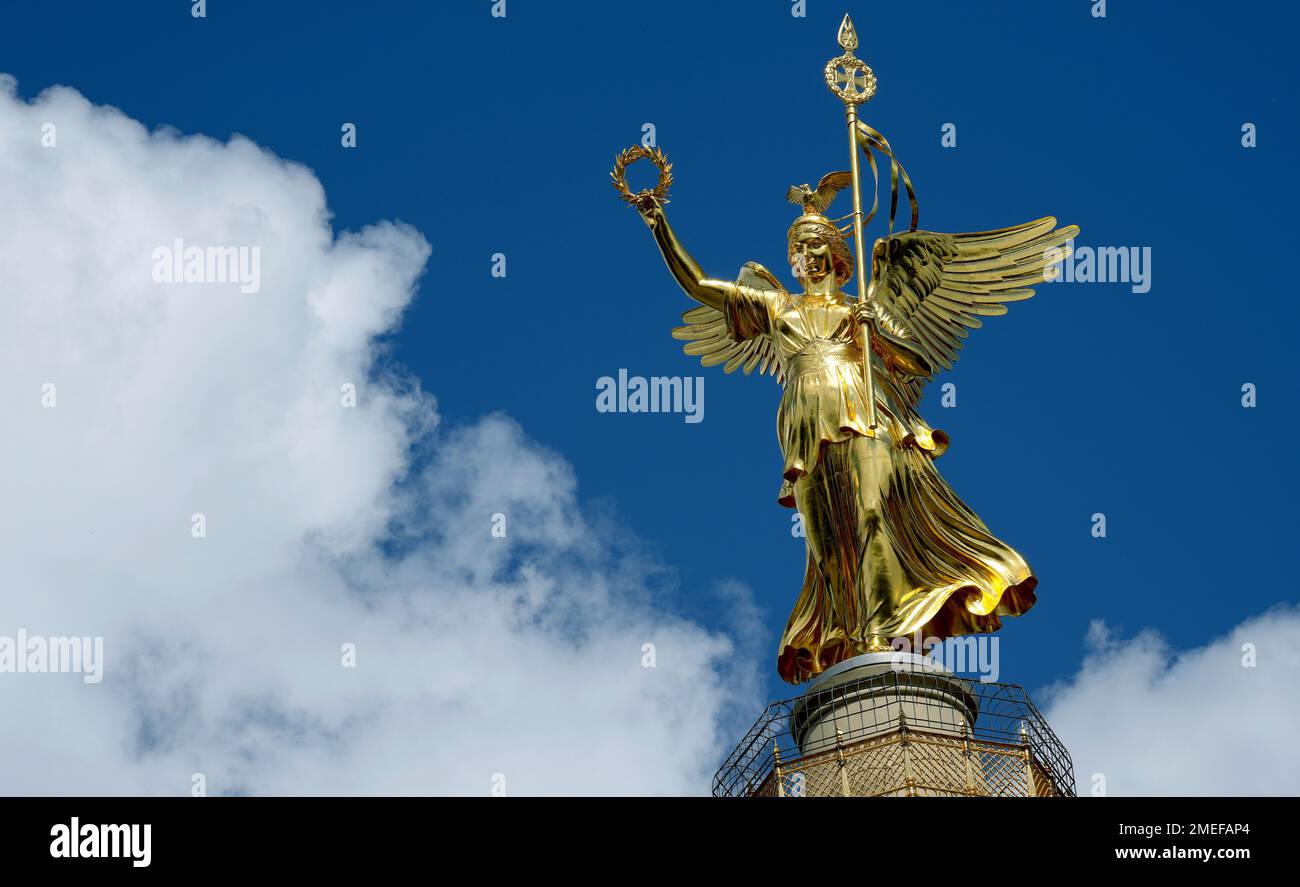 Victoria, a sculpture of the Roman goddess of victory on top of the ...