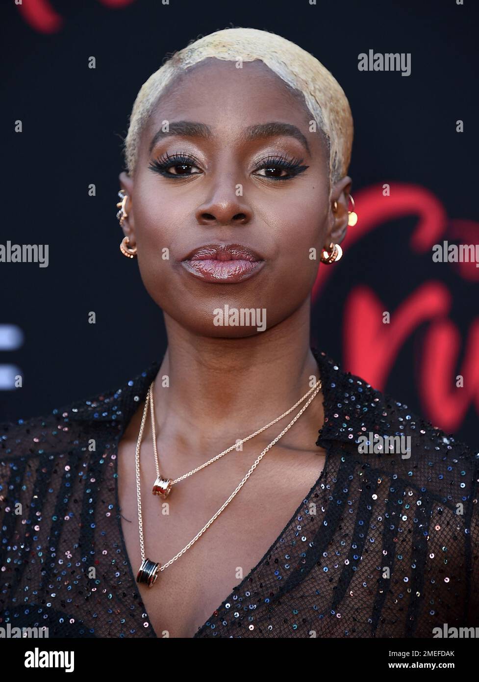Kirby Howell-Baptiste arrives at the premiere of "Cruella" at the El ...