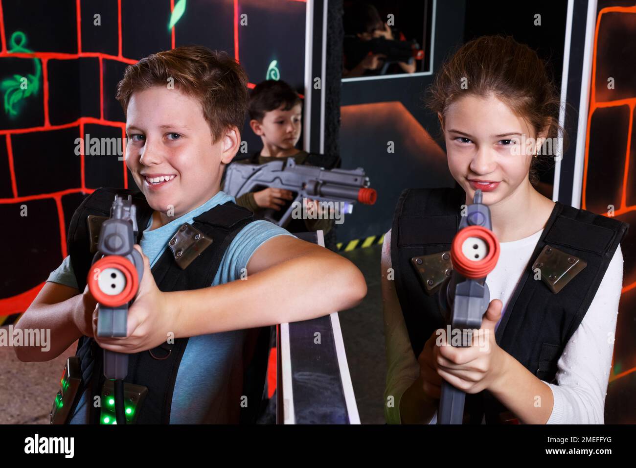 Laser tag team hi-res stock photography and images - Alamy
