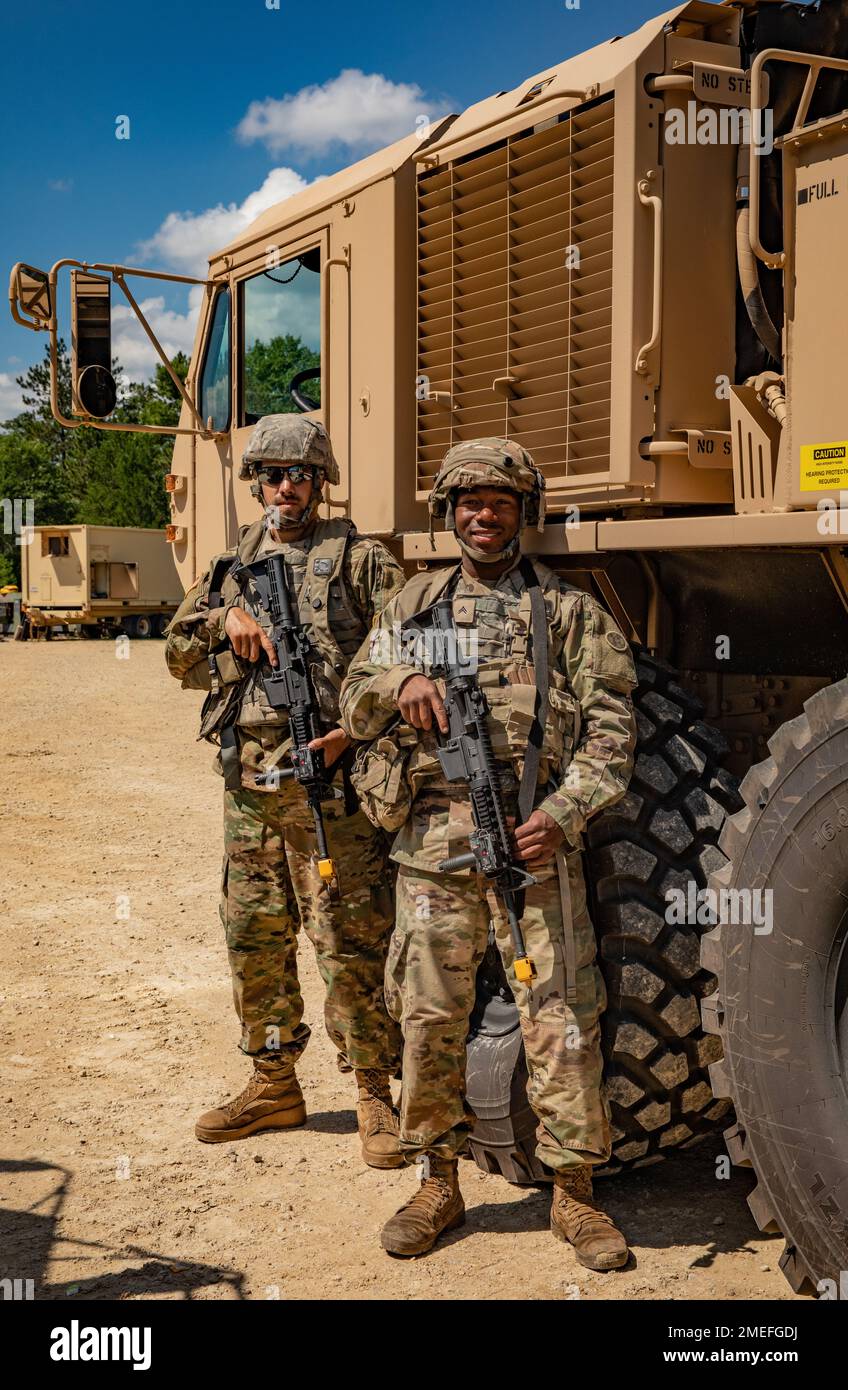 Cpl. Tyrone Robinson and Sgt. Blake Askin, both 92Ws, or water ...