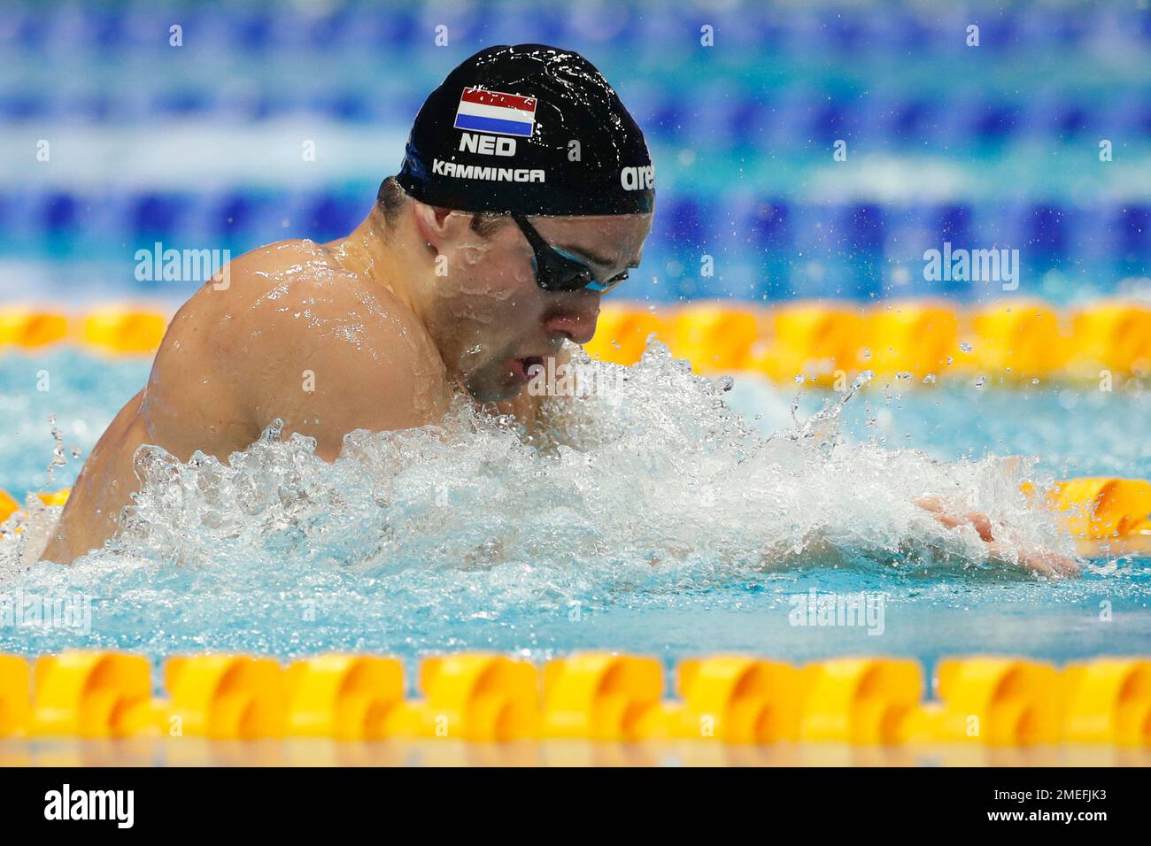 Arno Kamminga of the Netherlands competes in the 100 meters men's ...