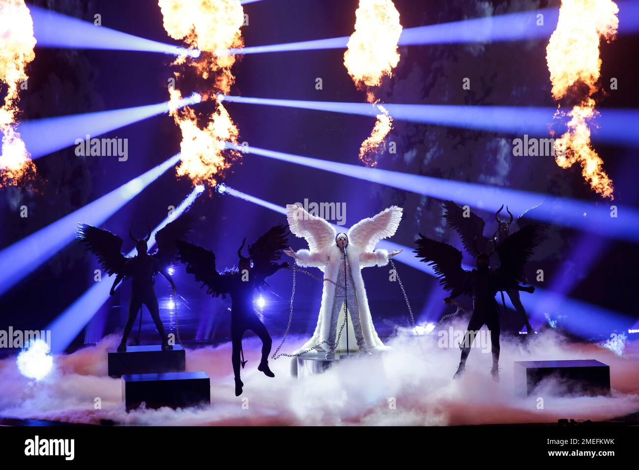 TIX from Norway performs during rehearsals at the Eurovision Song ...