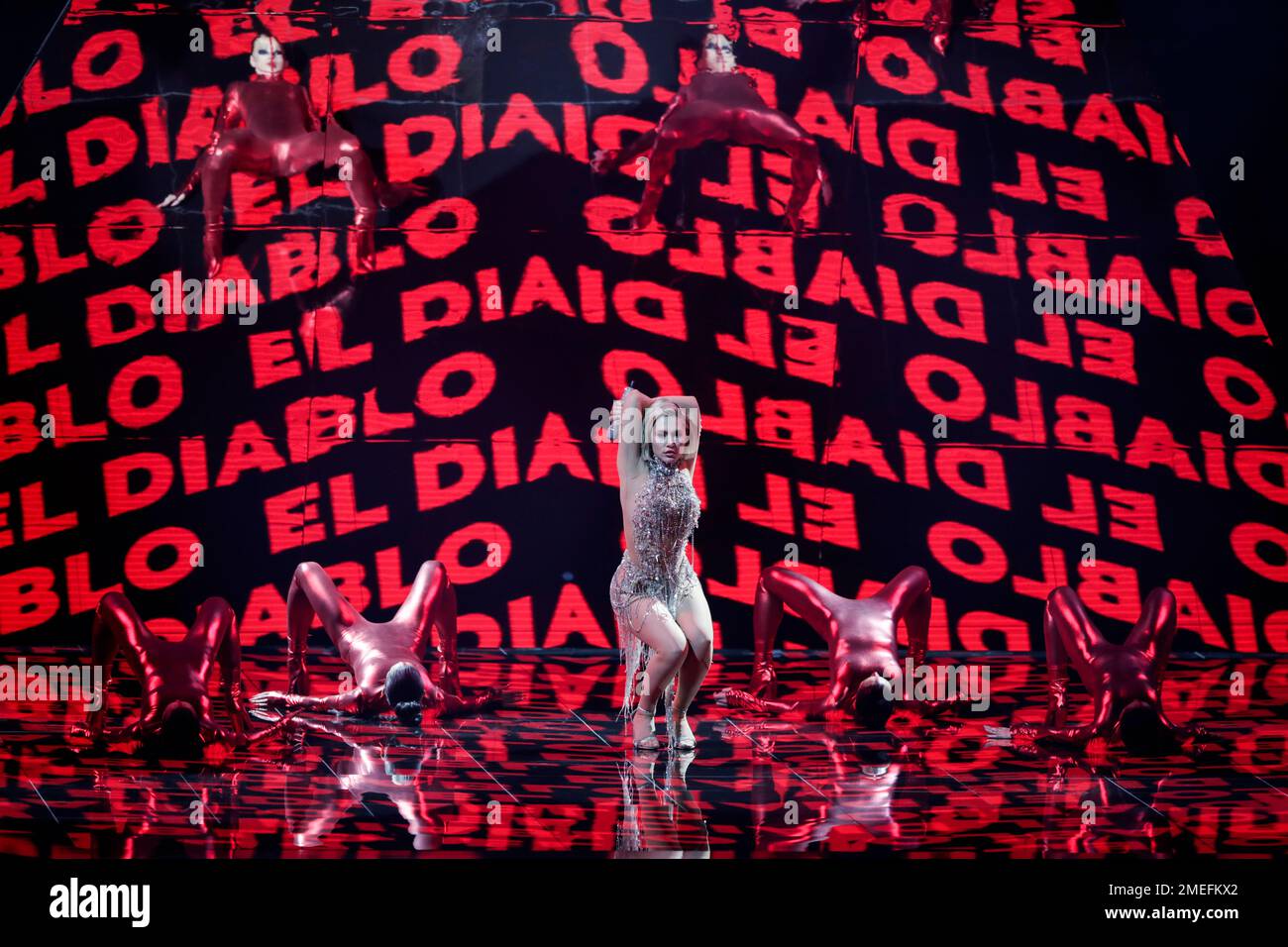 Elena Tsagrinou from Cyprus performs during rehearsals at the ...