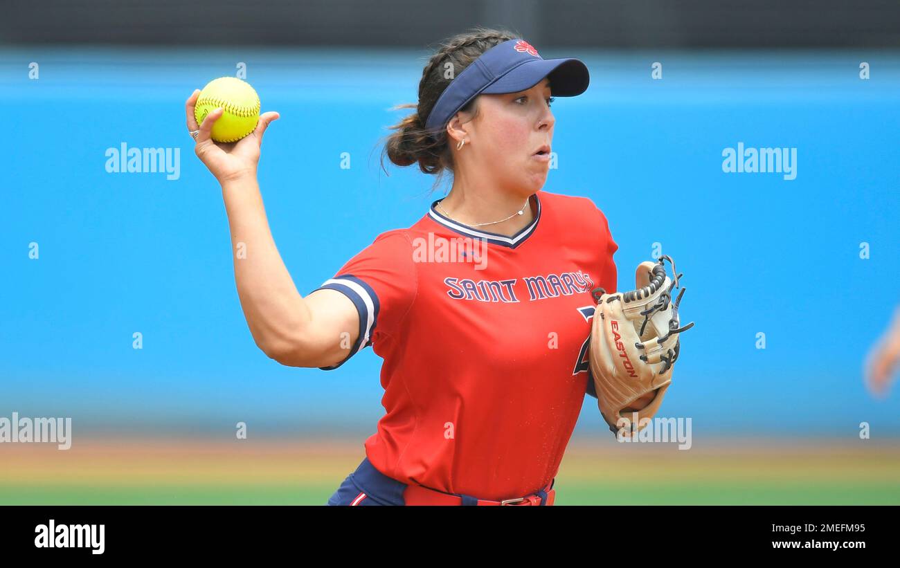Saint Mary's College Gaels Julia McCormack #21 during an NCAA softball ...