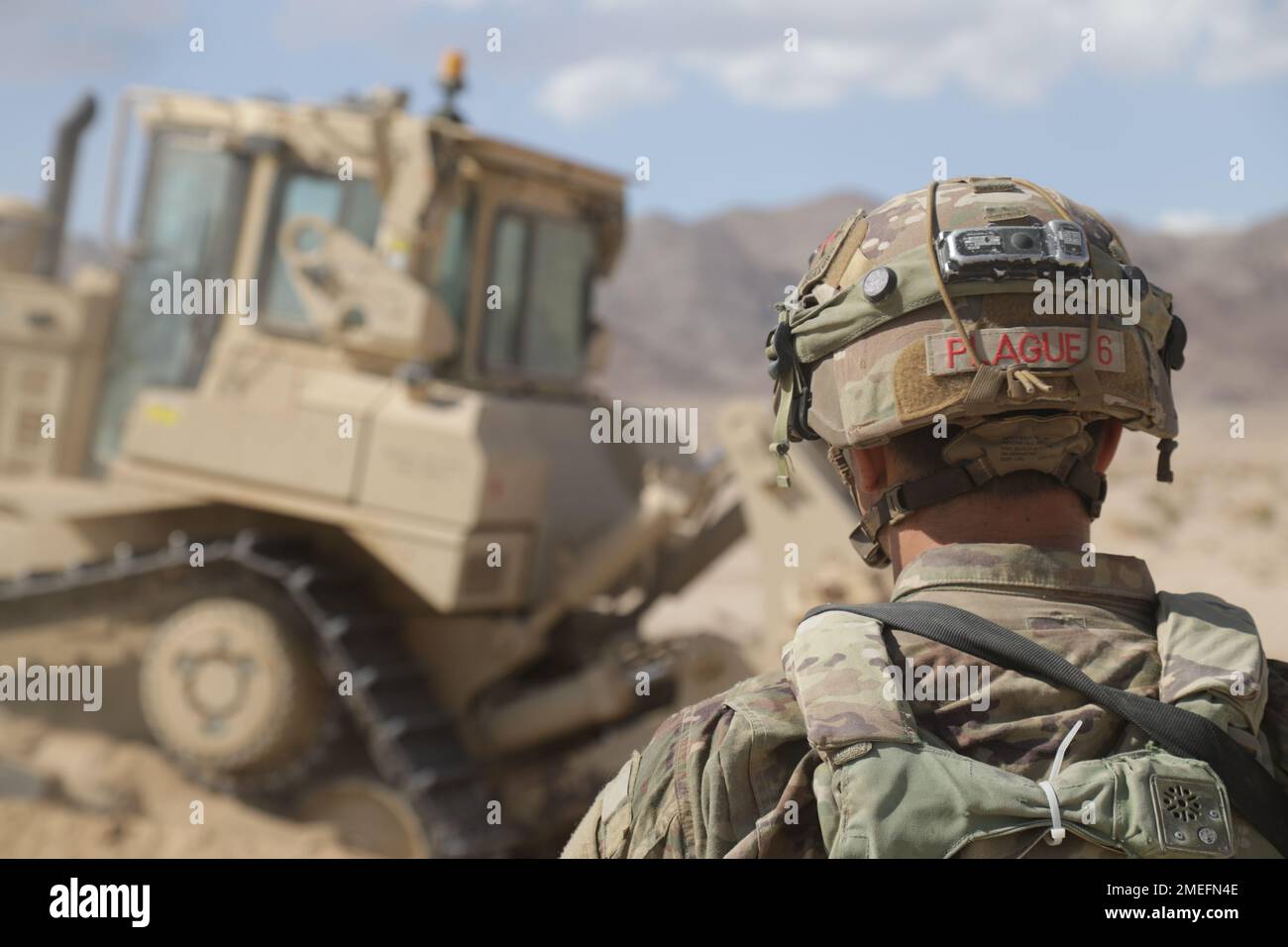 A U.S. Soldier assigned to 82nd Engineer Battalion, 2nd Armored Brigade ...