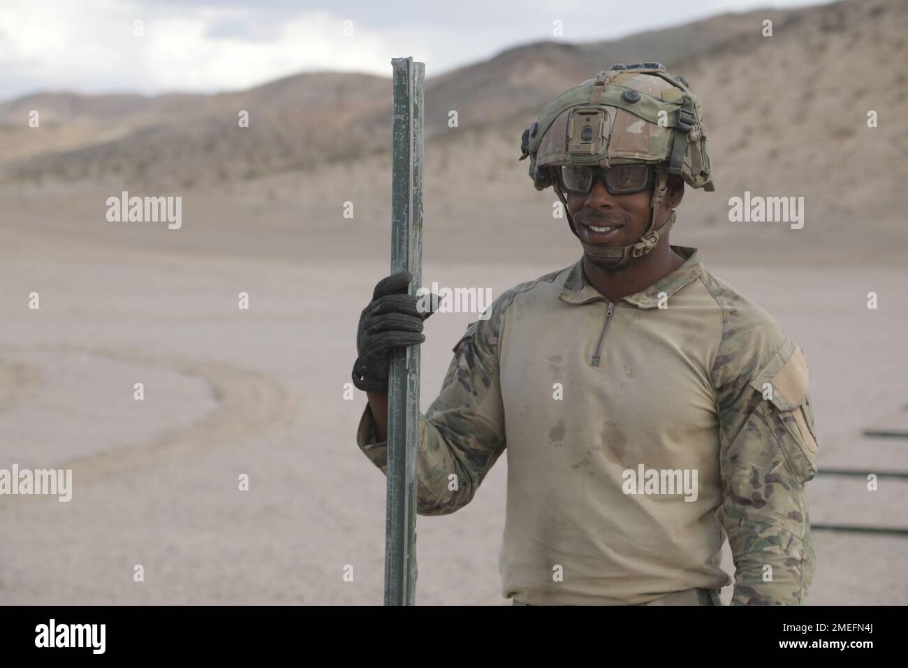 A U.S. Soldier assigned to 82nd Engineer Battalion, 2nd armored Brigade ...