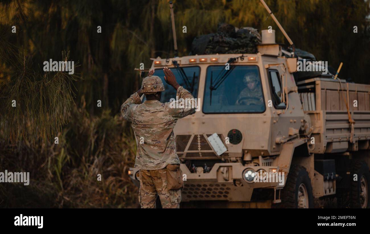 Soldiers assigned to the 2nd Infantry Brigade Combat Team engage in ...