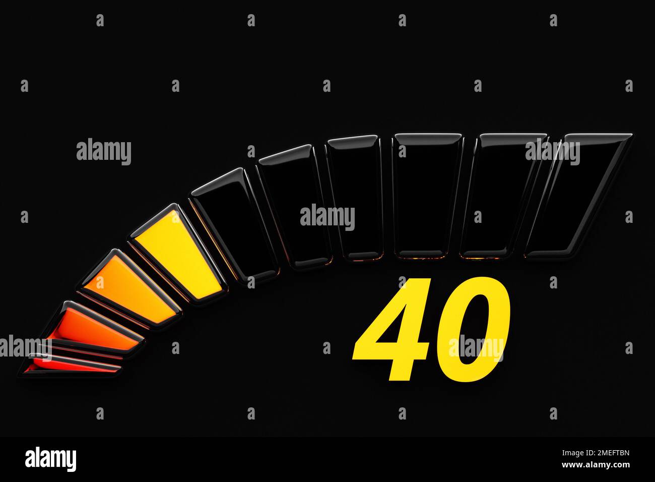 3d illustration of measuring speed icon. Colorful speedometer icon ...