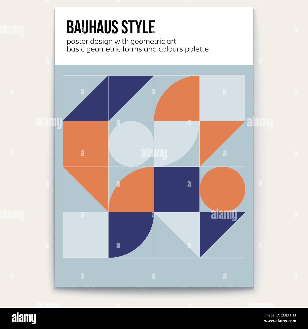 Abstract Retro Pattern Basic Shapes Circles Squares Triangles